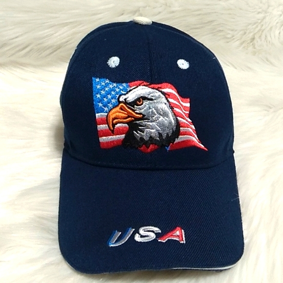 Yuan Er Te | Accessories | Vintage Usa Eagle Velcro Back Hat Hardly ...